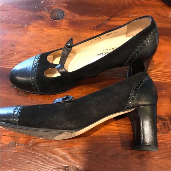 Taryn Rose | Shoes | Taryn Rose 85 Black Suede And Leather Mary Jane ...